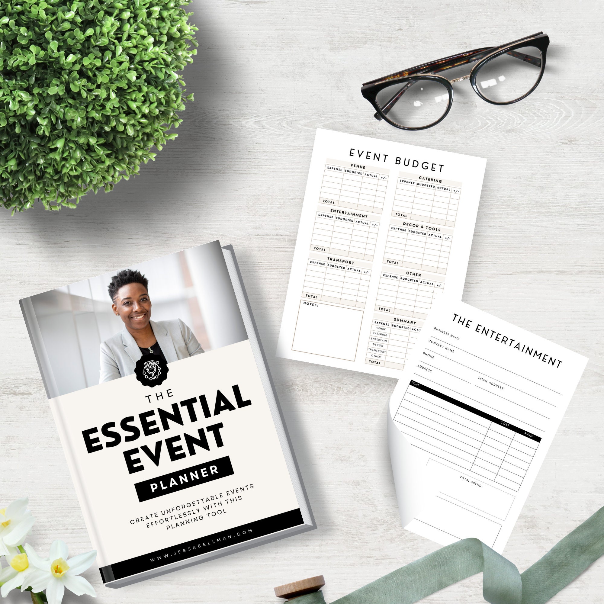 Canva Event Planner Template, Event Planning, Event Planner Printable ...