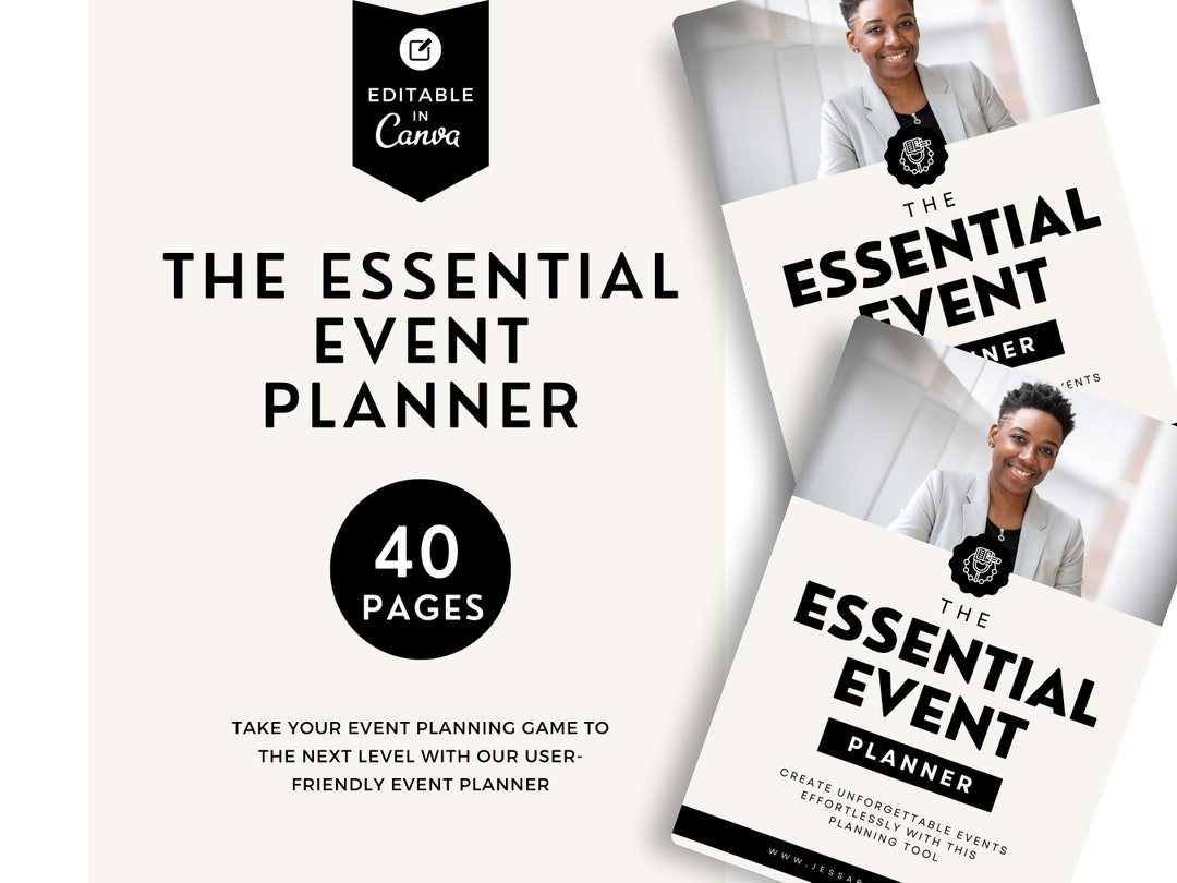 Canva Event Planner Template, Event Planning, Event Planner Printable ...