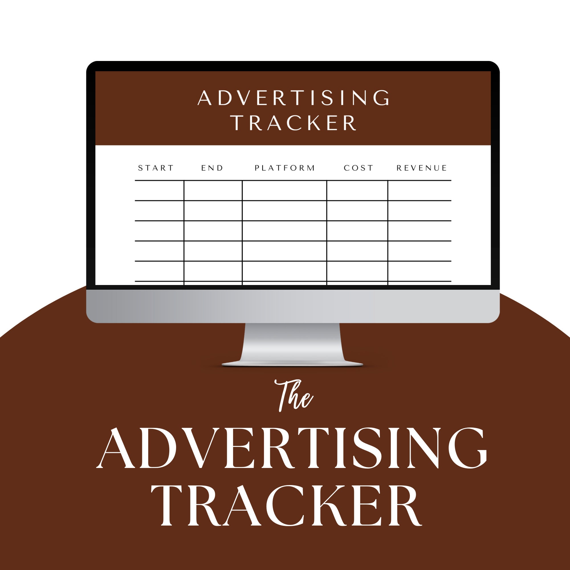 Ad Campaign Tracker Printable, Advertising Tracker Form, Advertising ...