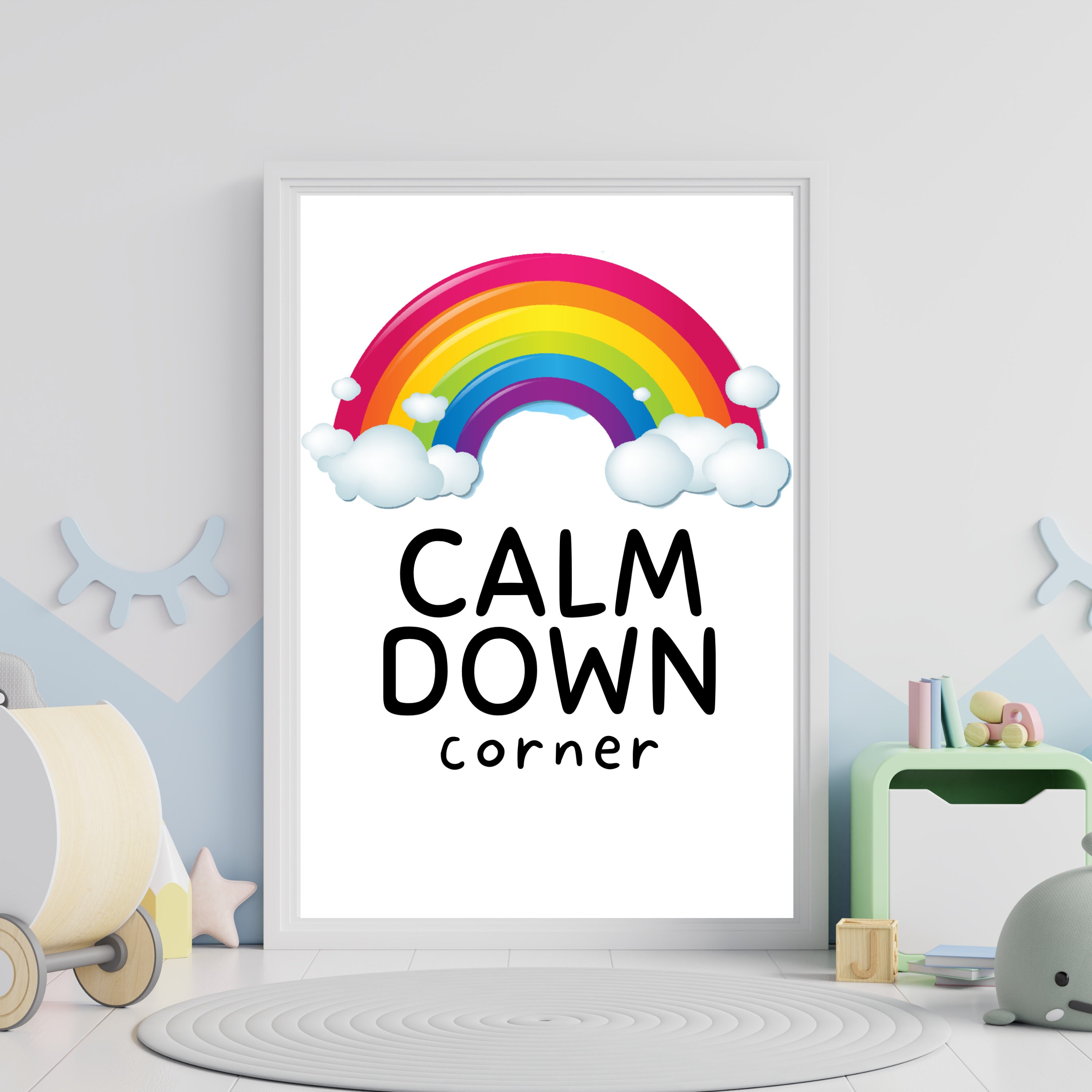 Calm Down Corner, Educational Posters, Printable Wall Art, Calming ...