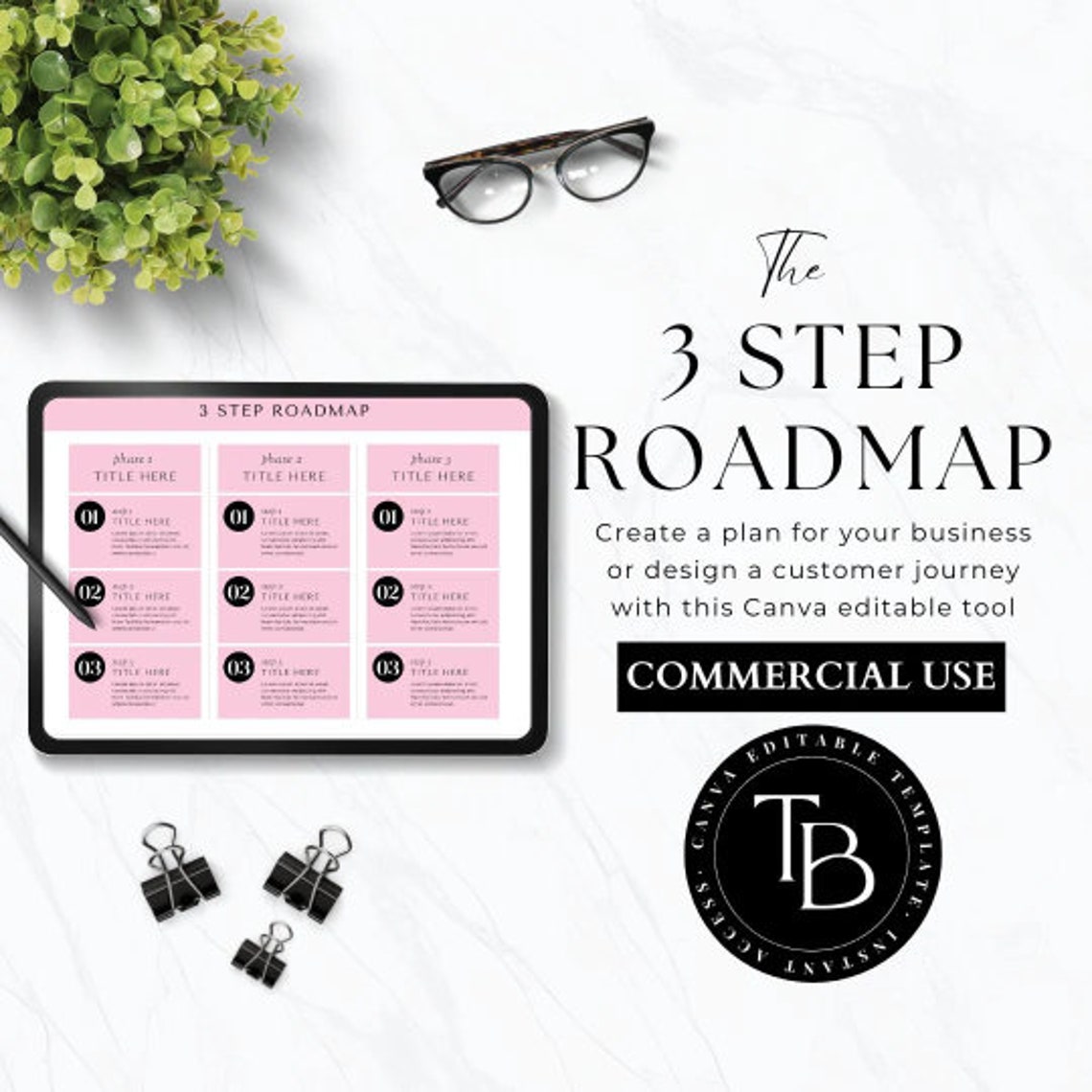 Editable Roadmap Template, Canva Roadmap Template, Canva Roadmap ...