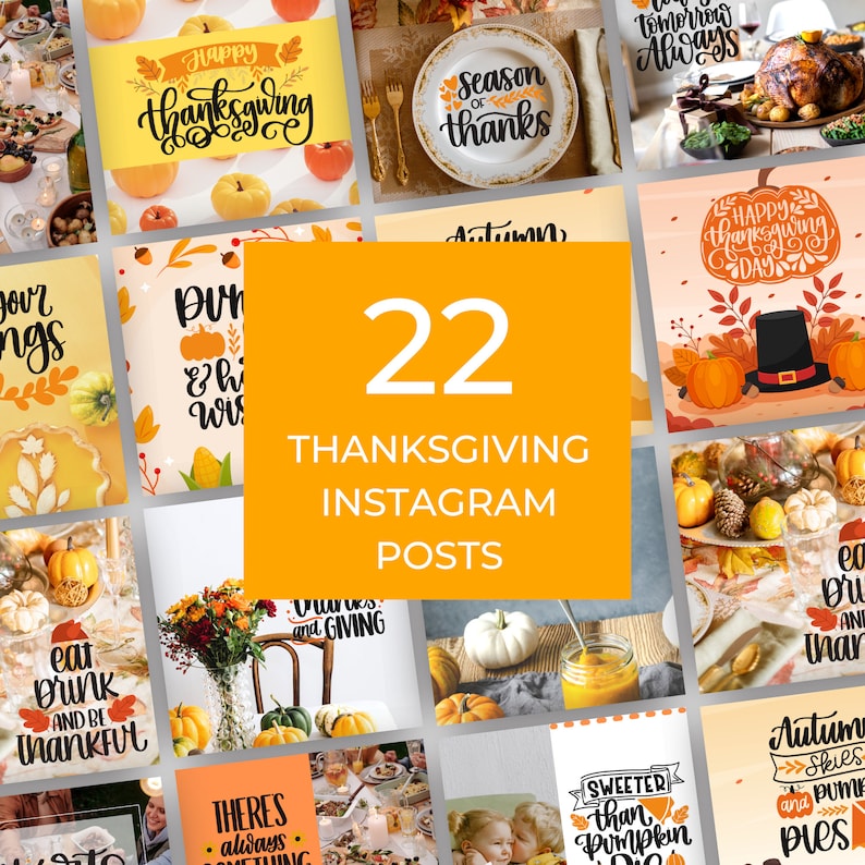 Thanksgiving Social Media Posts, Fall Instagram, Social Media ...