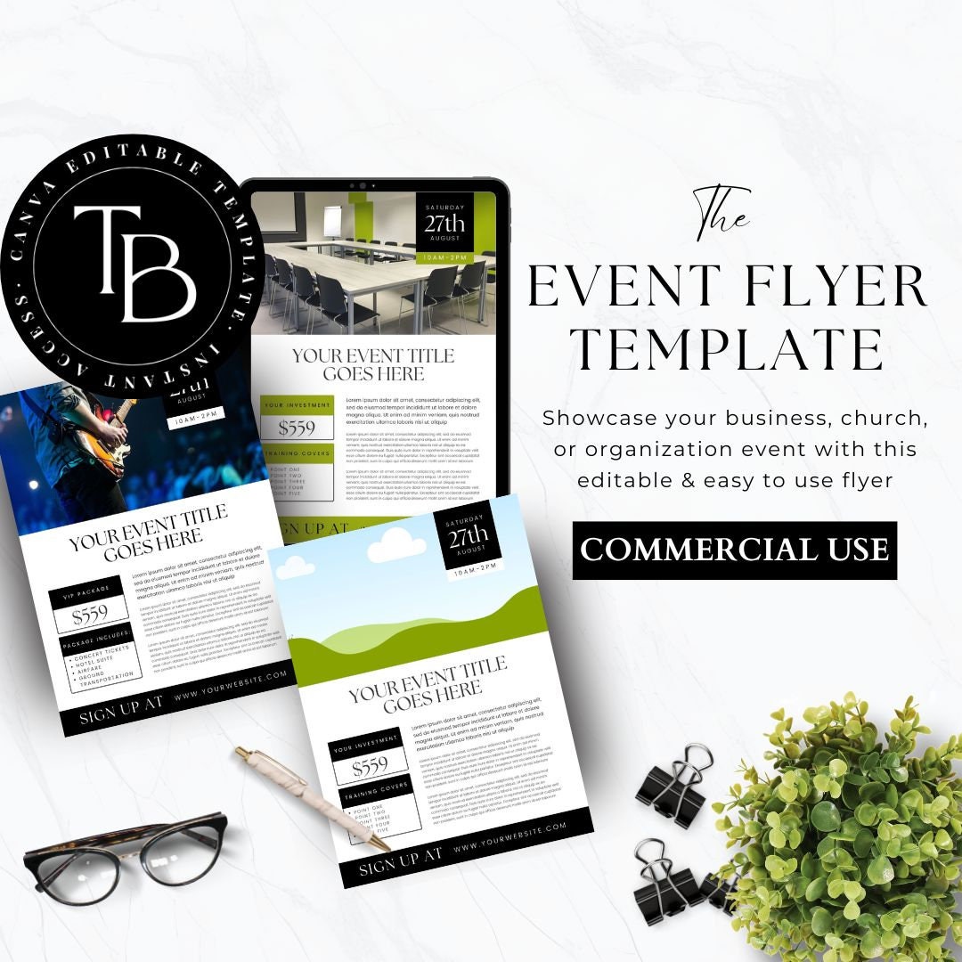 Event Planning Flyer Template, Speaker Canva Template, Editable Design ...