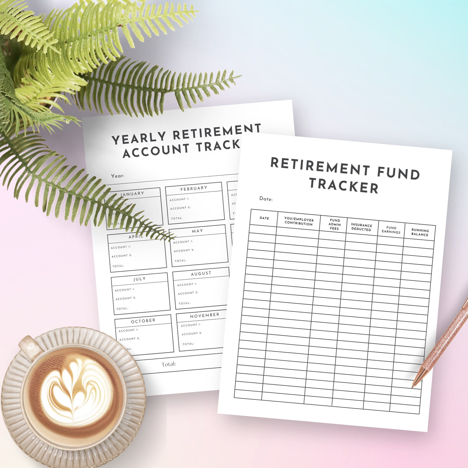 Retirement Planner Printable Canva, Editable Canva Template, Retire ...