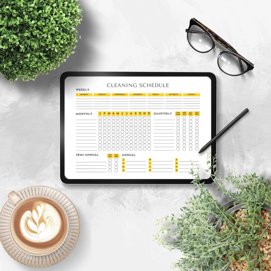 Master Cleaning Schedule Template, Blank Cleaning Schedule Template ...