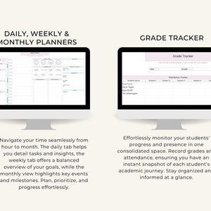 Digital Teacher Planner Google Sheets: Lesson Plan & Homework Tracker ...