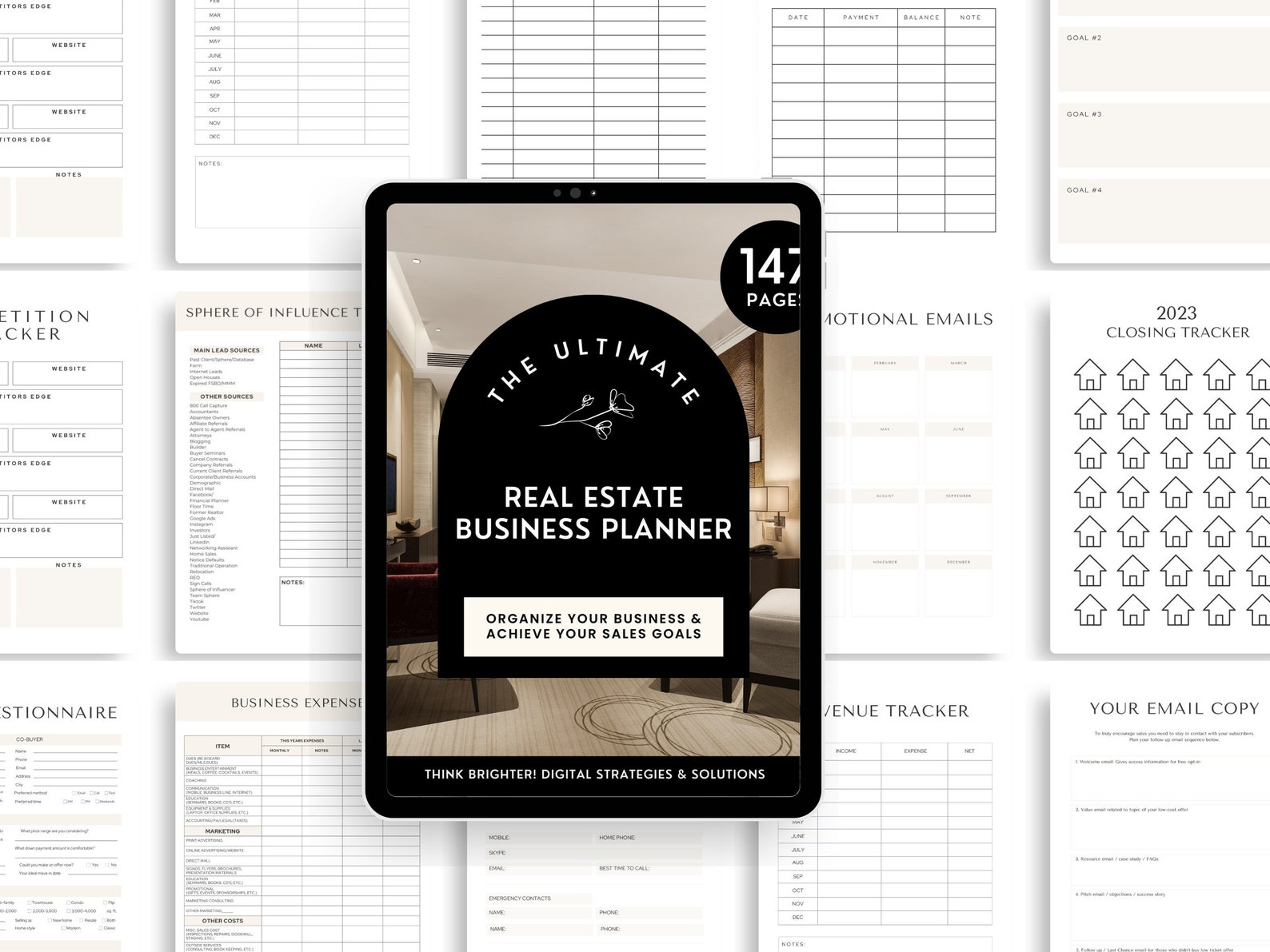 Realtor Planner 2024, Real Estate Planner, Magnetic Calendar, Realtor ...