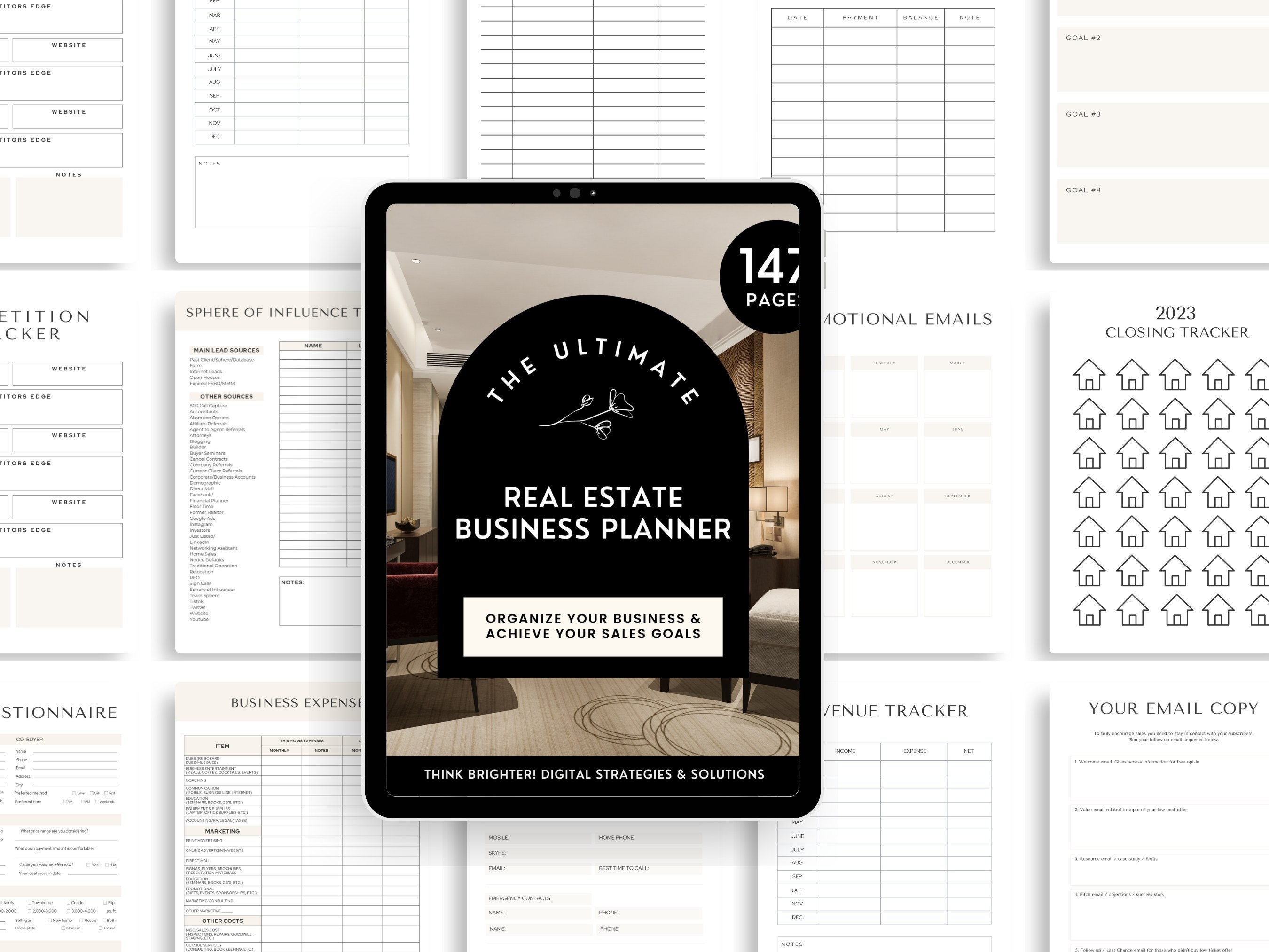 Realtor Planner 2024, Real Estate Planner, Magnetic Calendar, Realtor ...