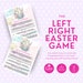 Left Right Easter Game, Easter Left Right Game, Easter Bible Games ...
