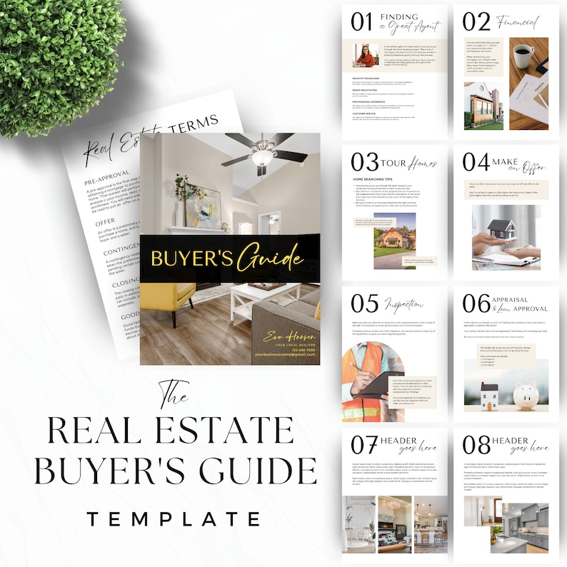 Real Estate Luxury Buyers Guides Real Estate Template Buyer Handbook