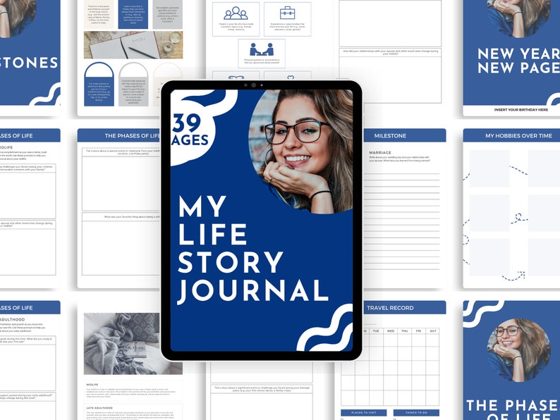 My Life Story Journal Printable, Mum Dads Story, COMMERCIAL, Baby ...