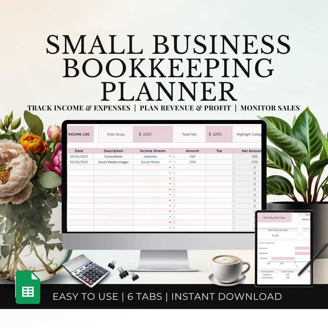 Google Sheets for Business, Small Business Bookkeeping and Tax for ...