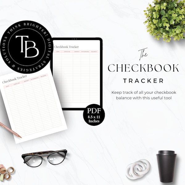 Check Book Register Template - Etsy