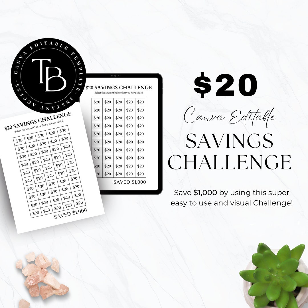 Monthly Savings Challenge Trackers, Savings Challenge Printable Bundle ...