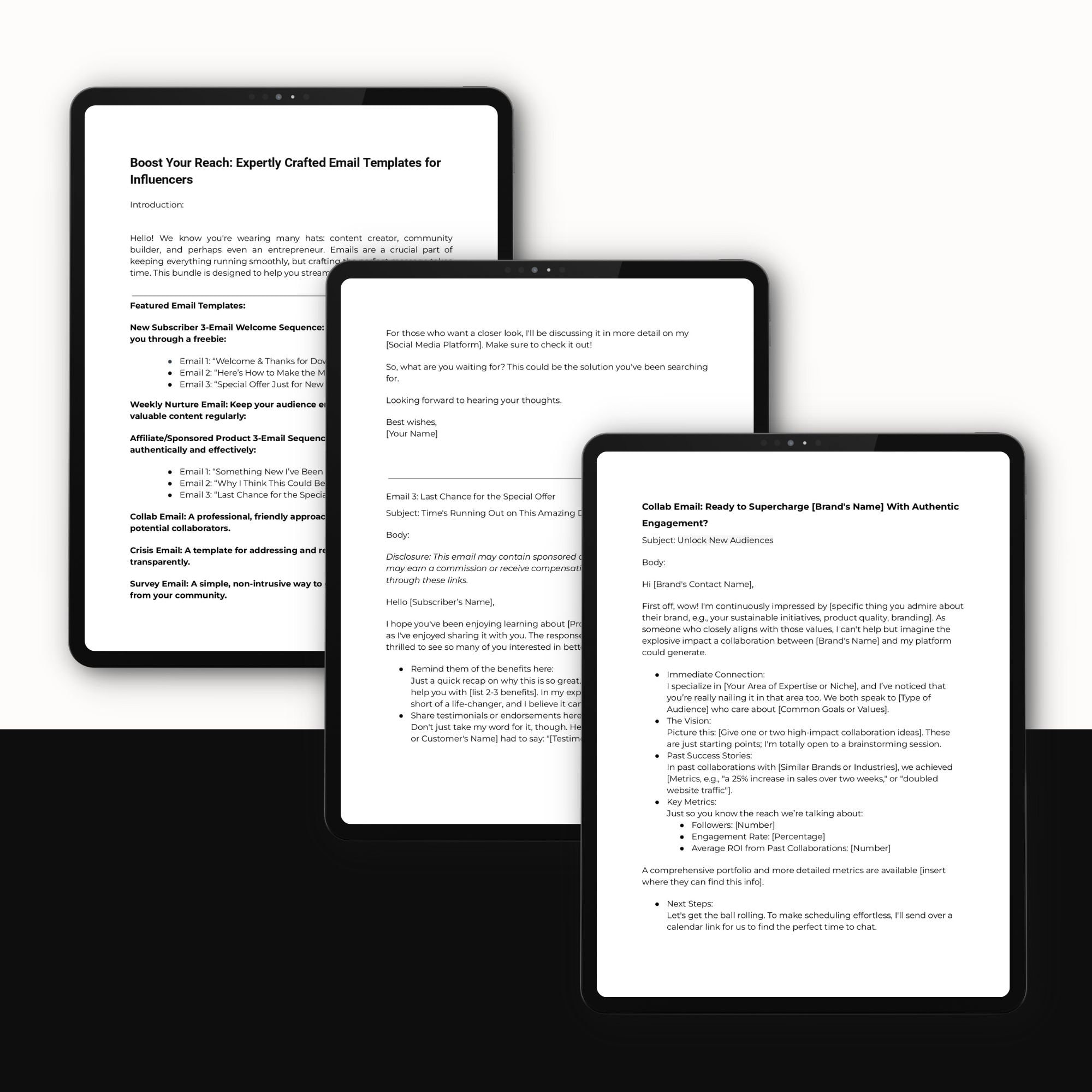 Influencer Outreach Email Template, Instagram for Social Media ...