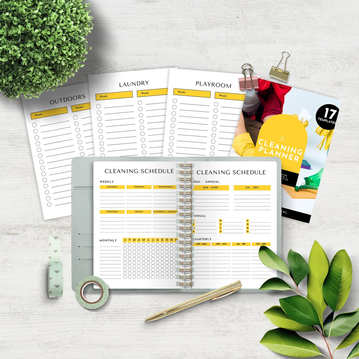 Master Cleaning Schedule Template, Blank Cleaning Schedule Template ...