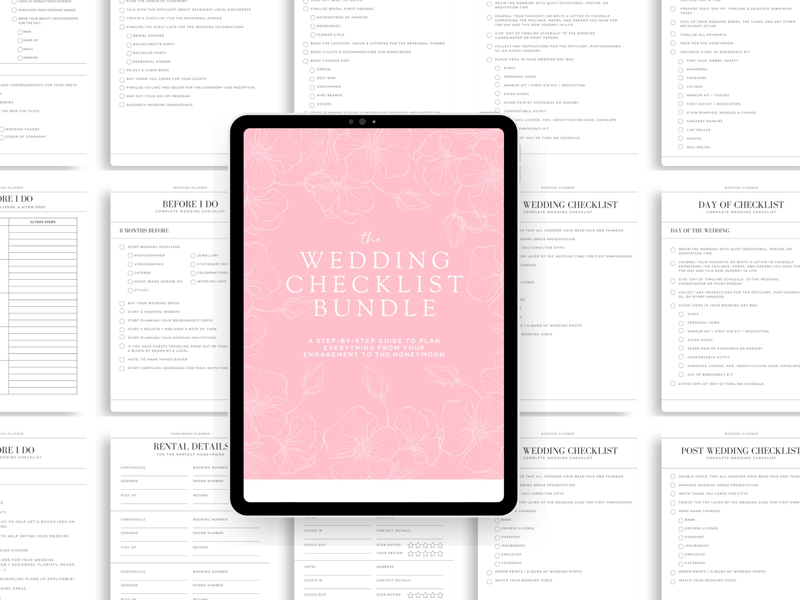 wedding-checklist-printable-digital-wedding-itinerary-one-etsy