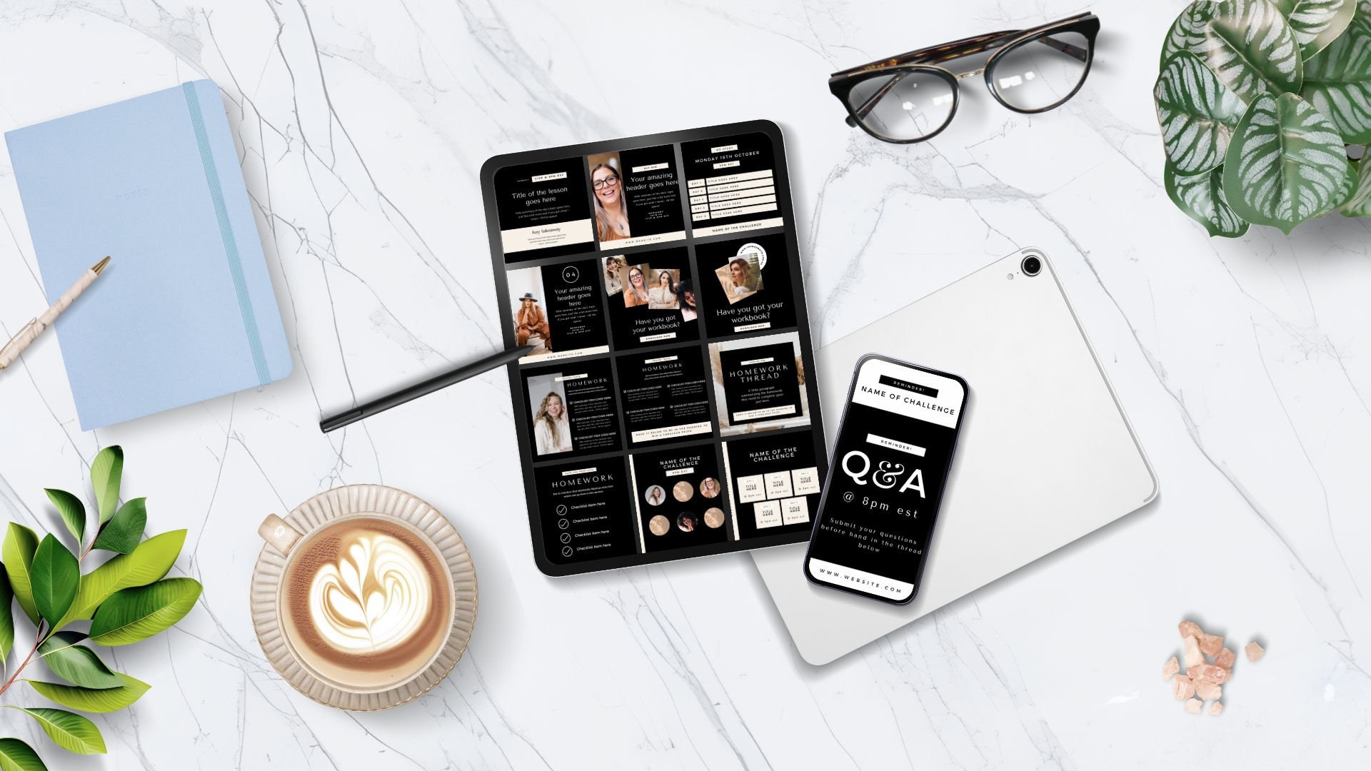 Challenge Social Media Post, 5-day Challenge Templates, Canva Template ...