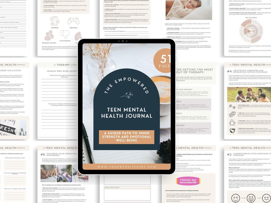 Mental Health Worksheets Teens, Counselors/mental Health Writing ...