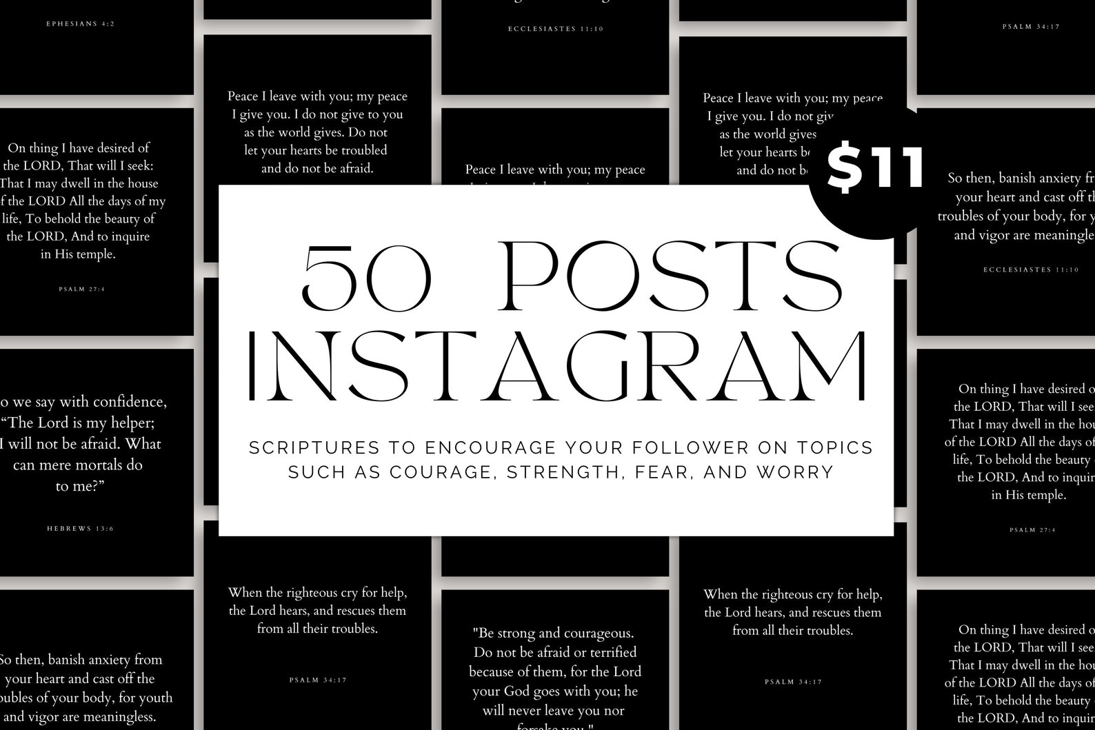 Scriptures Social Media Image Bundle, Faith Quotes for Christians ...