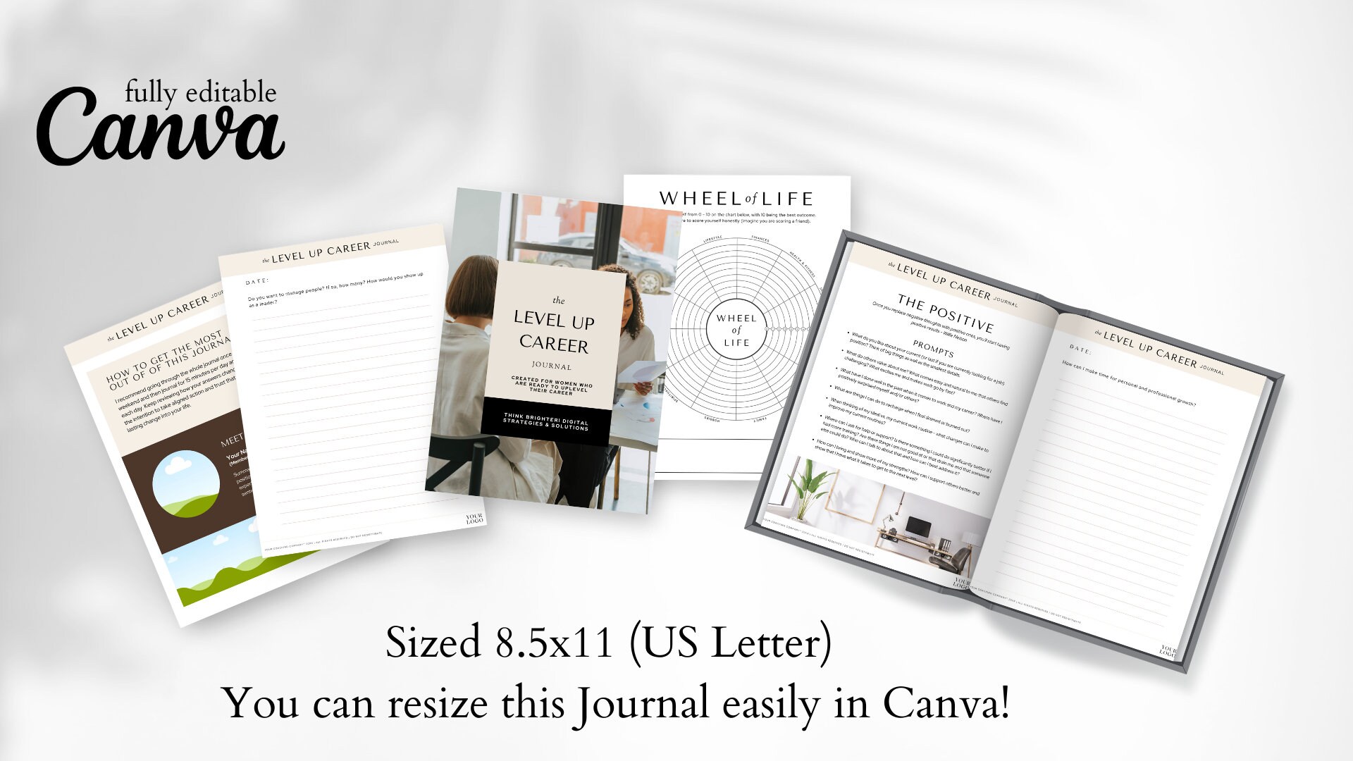 Level up Career Journal, Lead Magnet, Done for You Freebie, Canva ...
