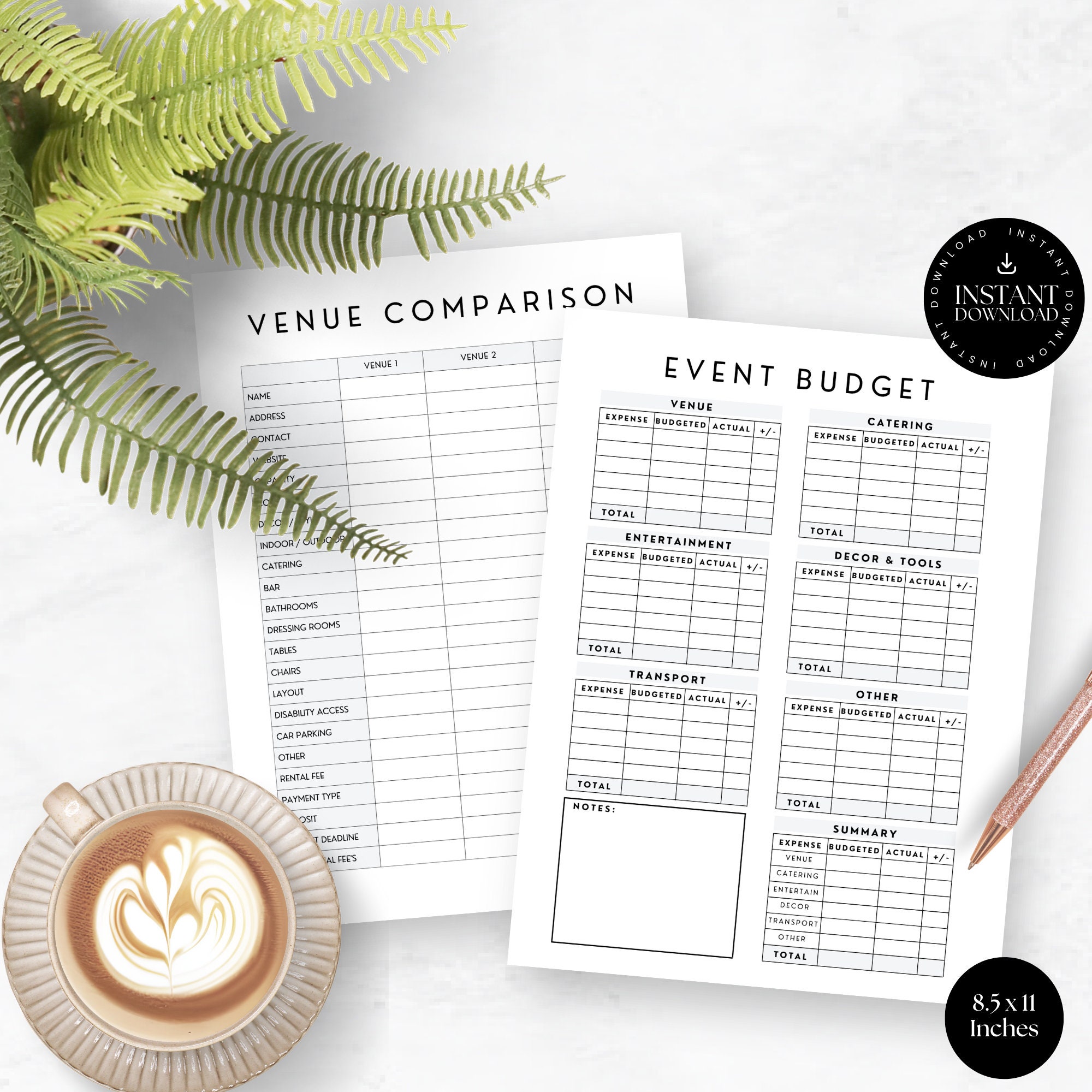 Event Planner Checklist, Wedding Planning, Event Budget Organizer ...