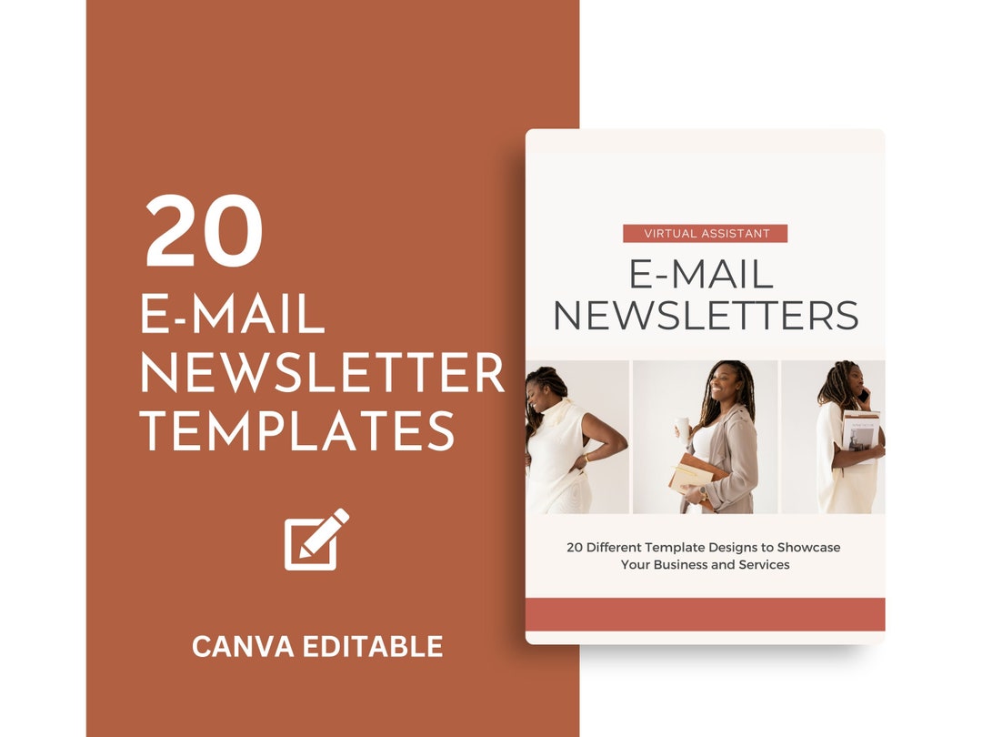 Virtual Assistant Newsletter Template, Social Media Manager, Website ...