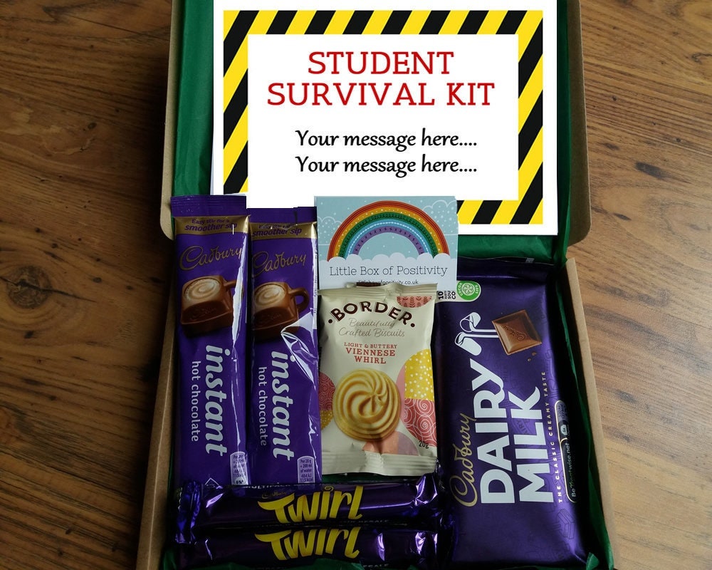STUDENT SURVIVAL KIT / University Student Gift Box / Freshers - Etsy UK