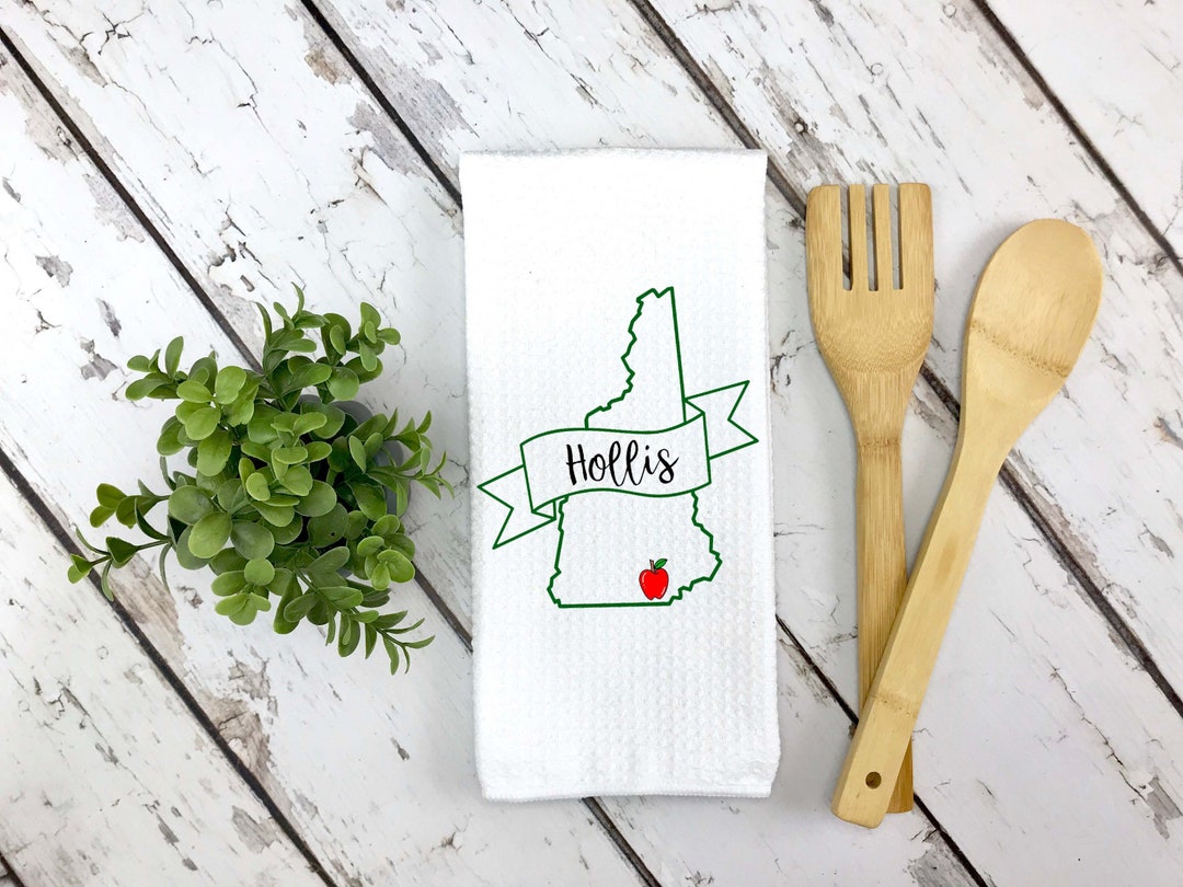 NH Apple Dish Towel, Sublimation Dish Towel, Microfiber Dish Towel, Tea ...