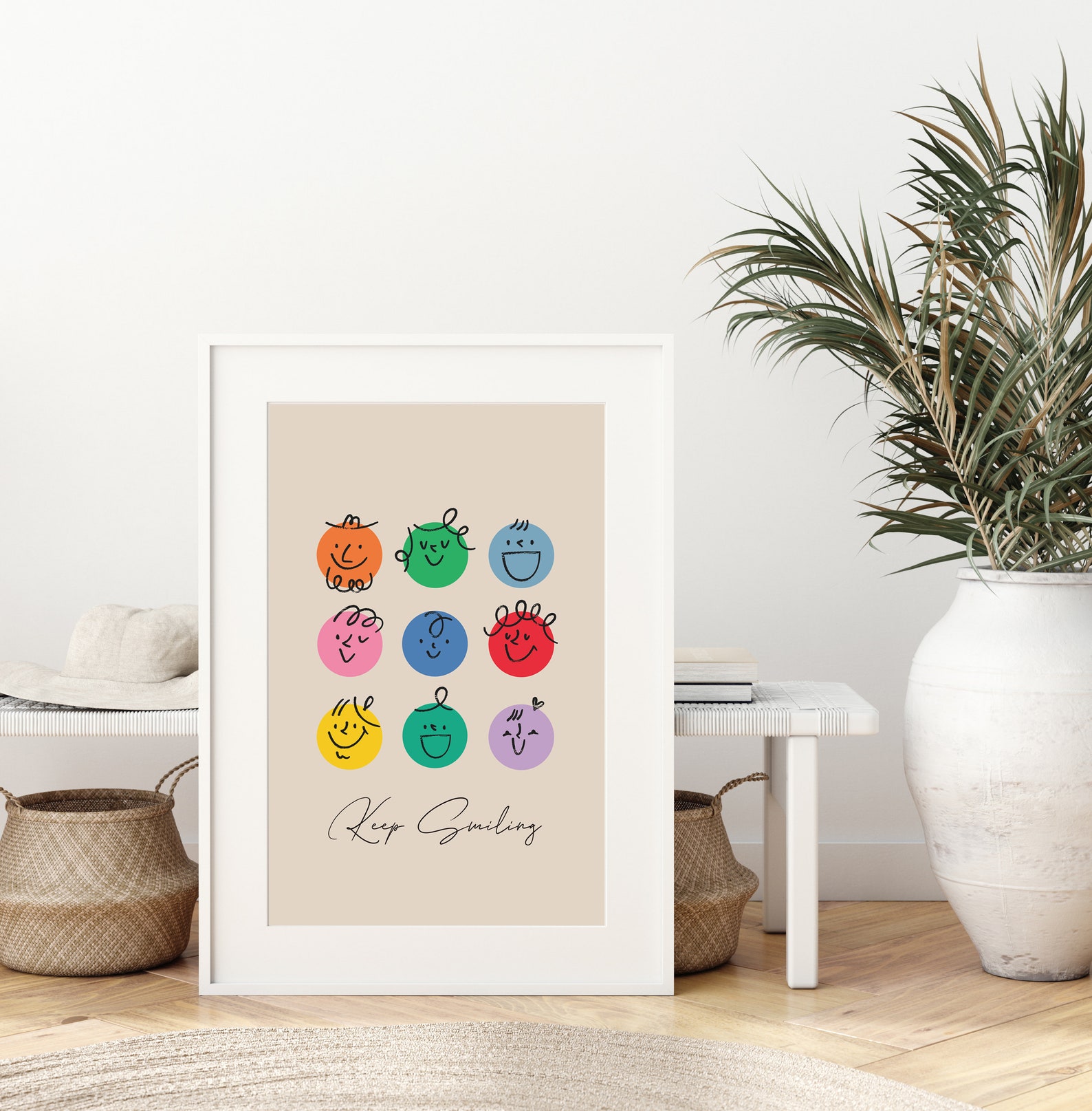 Keep Smiling Poster | Kids Room Decor | Wall Print | Wall Art ...