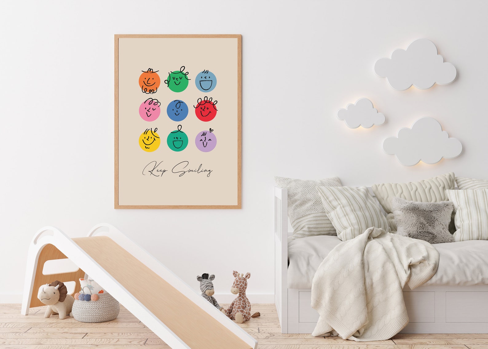 Keep Smiling Poster | Kids Room Decor | Wall Print | Wall Art ...