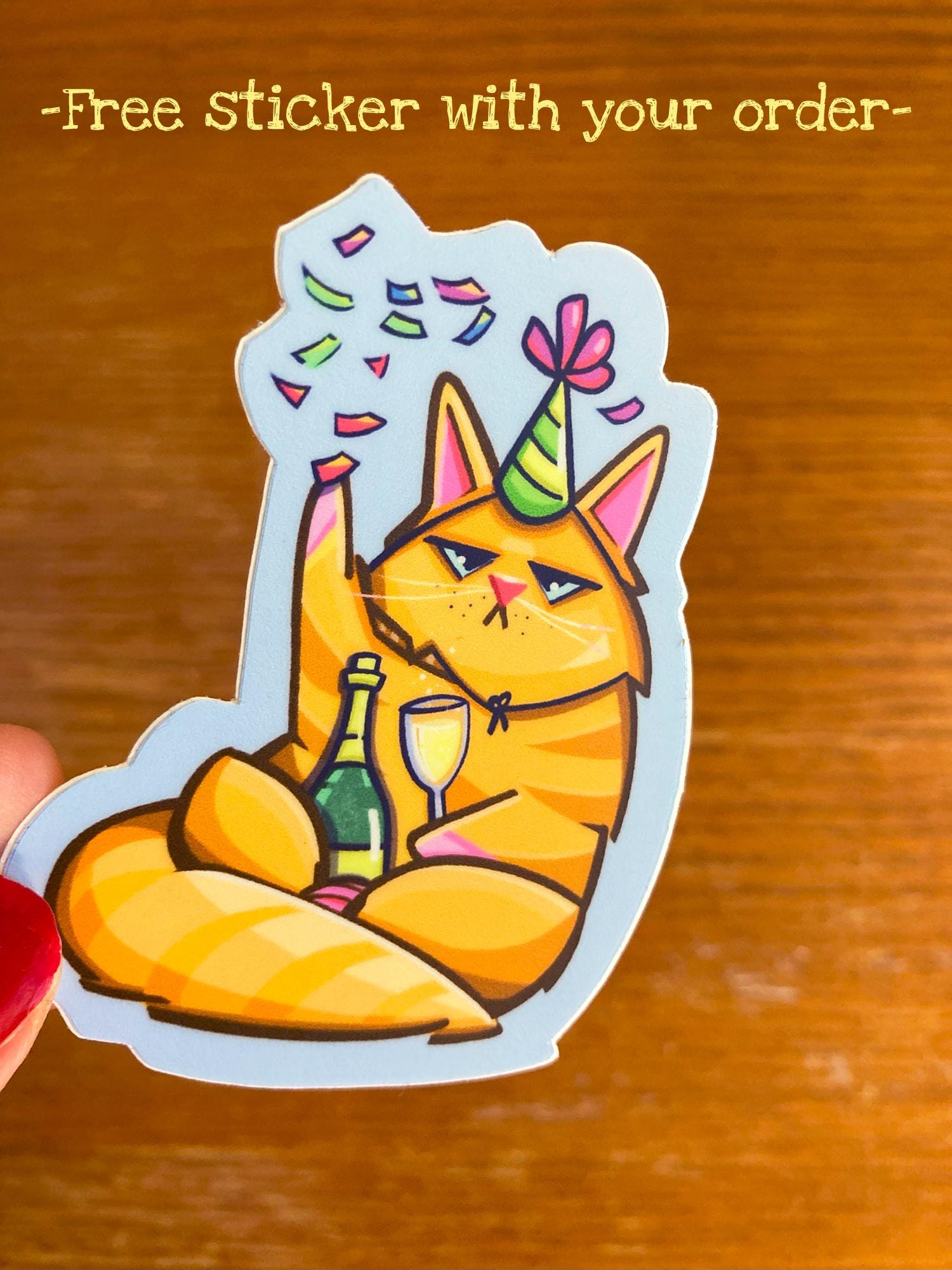 Bursting Bubbles Cats Art Print Giclee 7x5 - Etsy