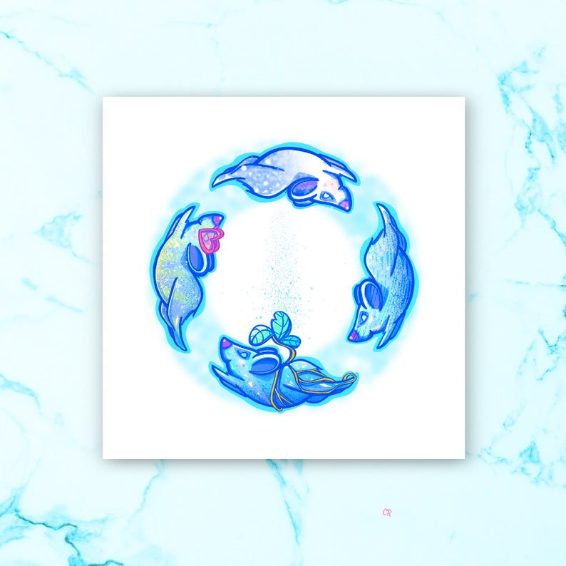 Water Cycle 8x8 Hamster Art Print - Etsy