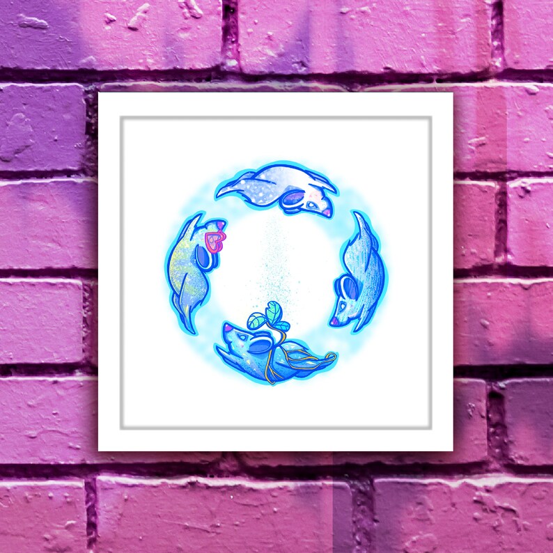 Water Cycle 8x8 Hamster Art Print - Etsy