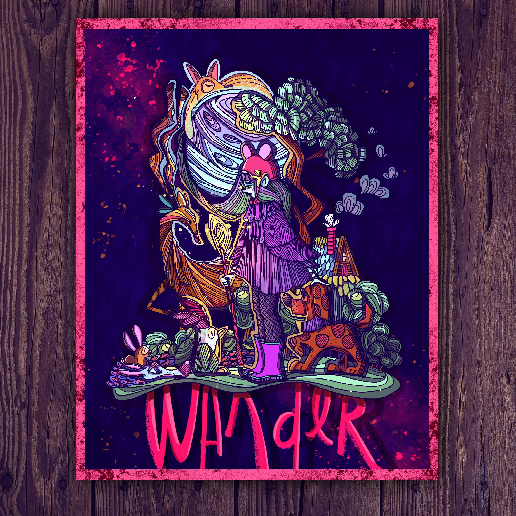 Wander Large 11x 14 Art Poster Print - Etsy