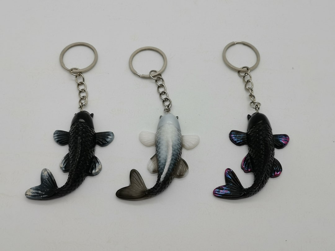 Keychain Koi Fish Made of Resin Epoxy Resin in Several Variations ...