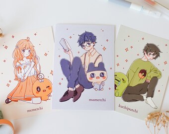 Onigotchi Cute Oni Demon X Tamagotchi Pet Nostalgia Retro Art Print ...