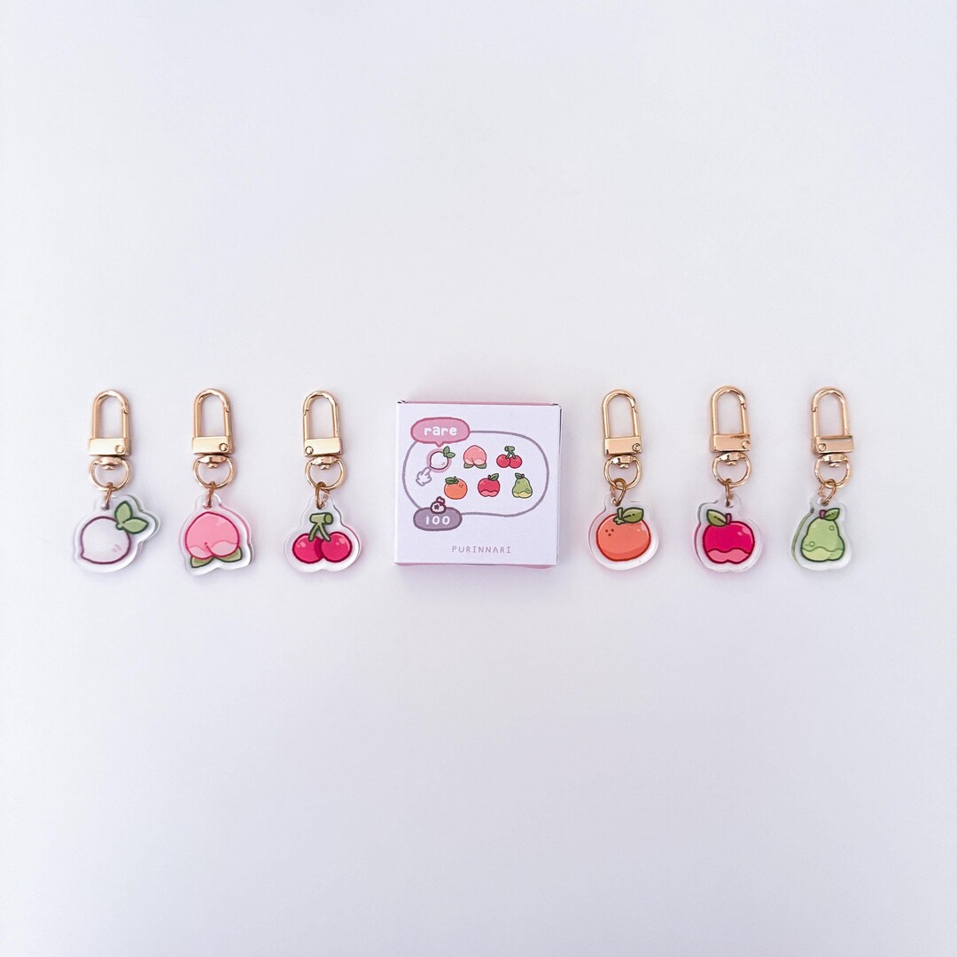 BLIND BOX Animal Crossing Fruits Acrylic Charm Keychain ACNH - Etsy