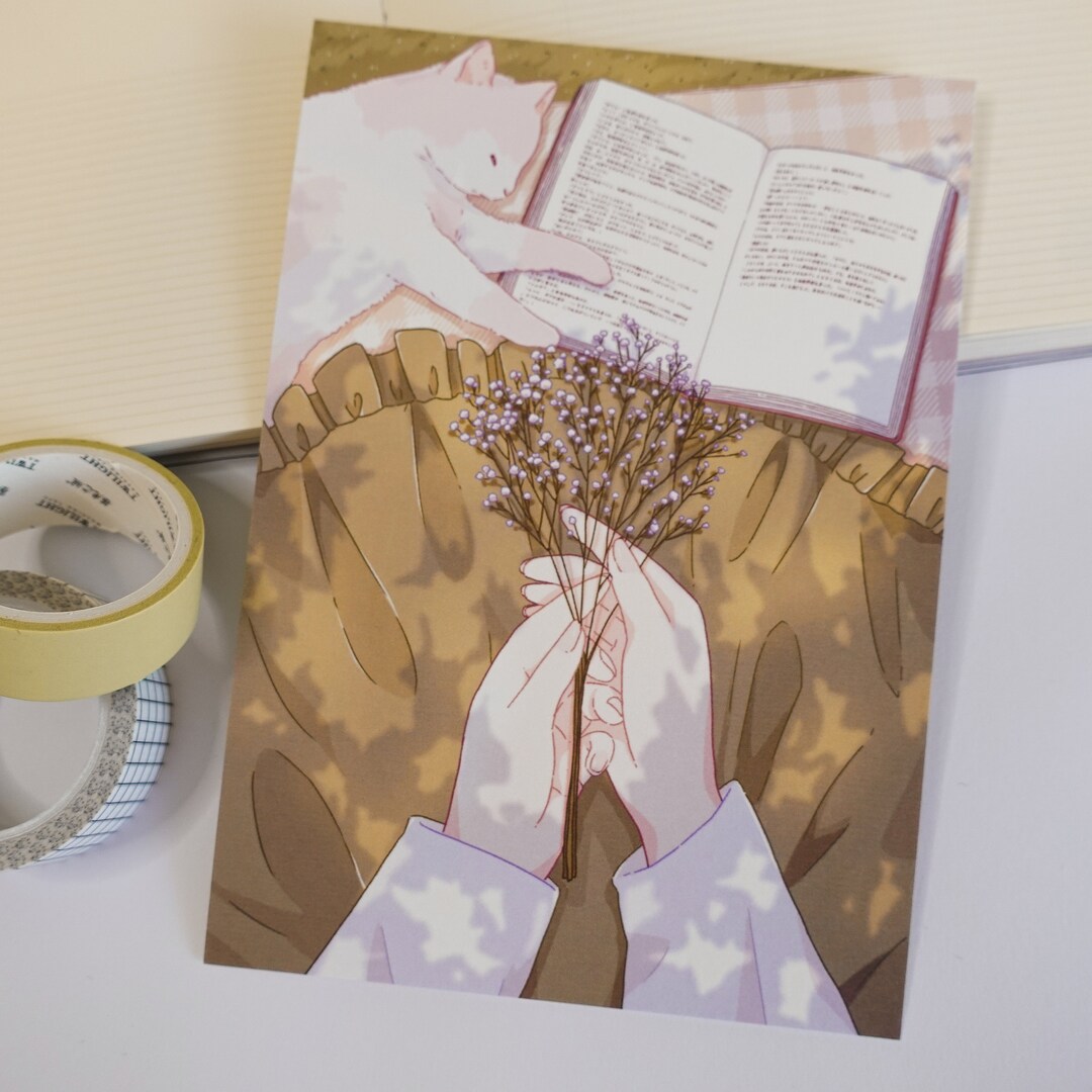 Spring Breeze Cottagecore Flower Print Postcard Size A6 // - Etsy