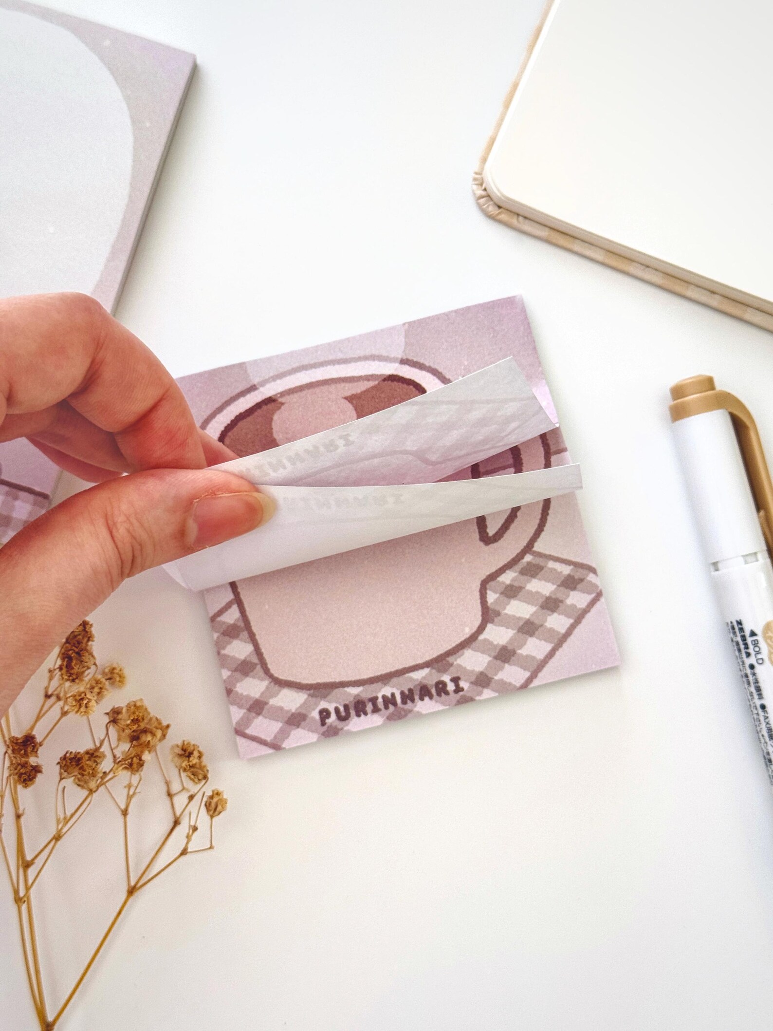Warm Cup of Coffee Sticky Note and Memo Pad Set - Etsy