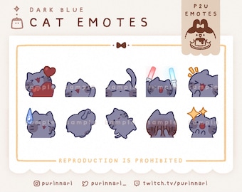 Grey Stripe Cat Emotes Bundle of 10 P2U Discord/twitch/youtube - Etsy