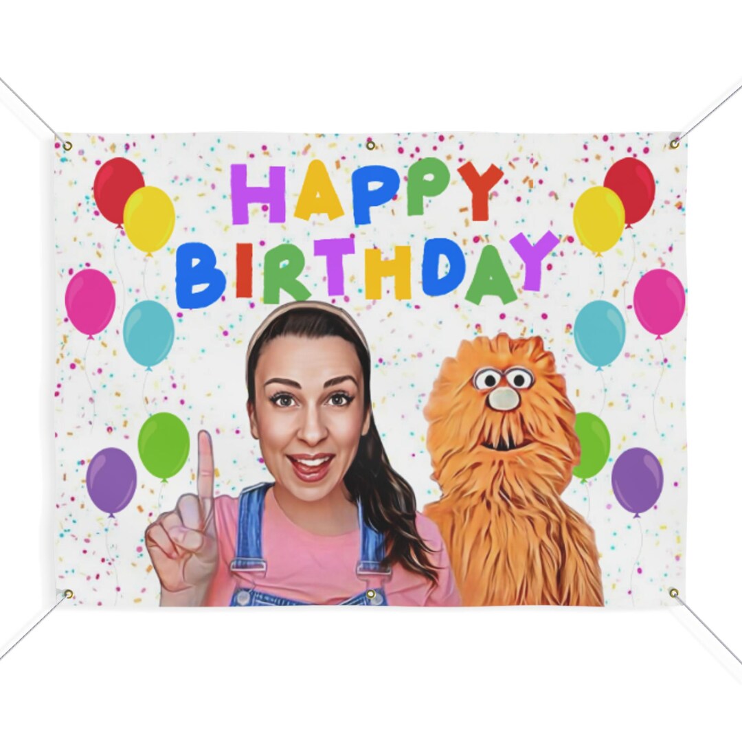 Ms Rachel Herbie Puppet Custom Happy Birthday Celebration Party Boys ...