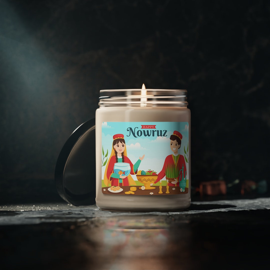 Happy Nowruz Norooz Mubarak Persian New Year Haftseen Soy Candle 9oz ...