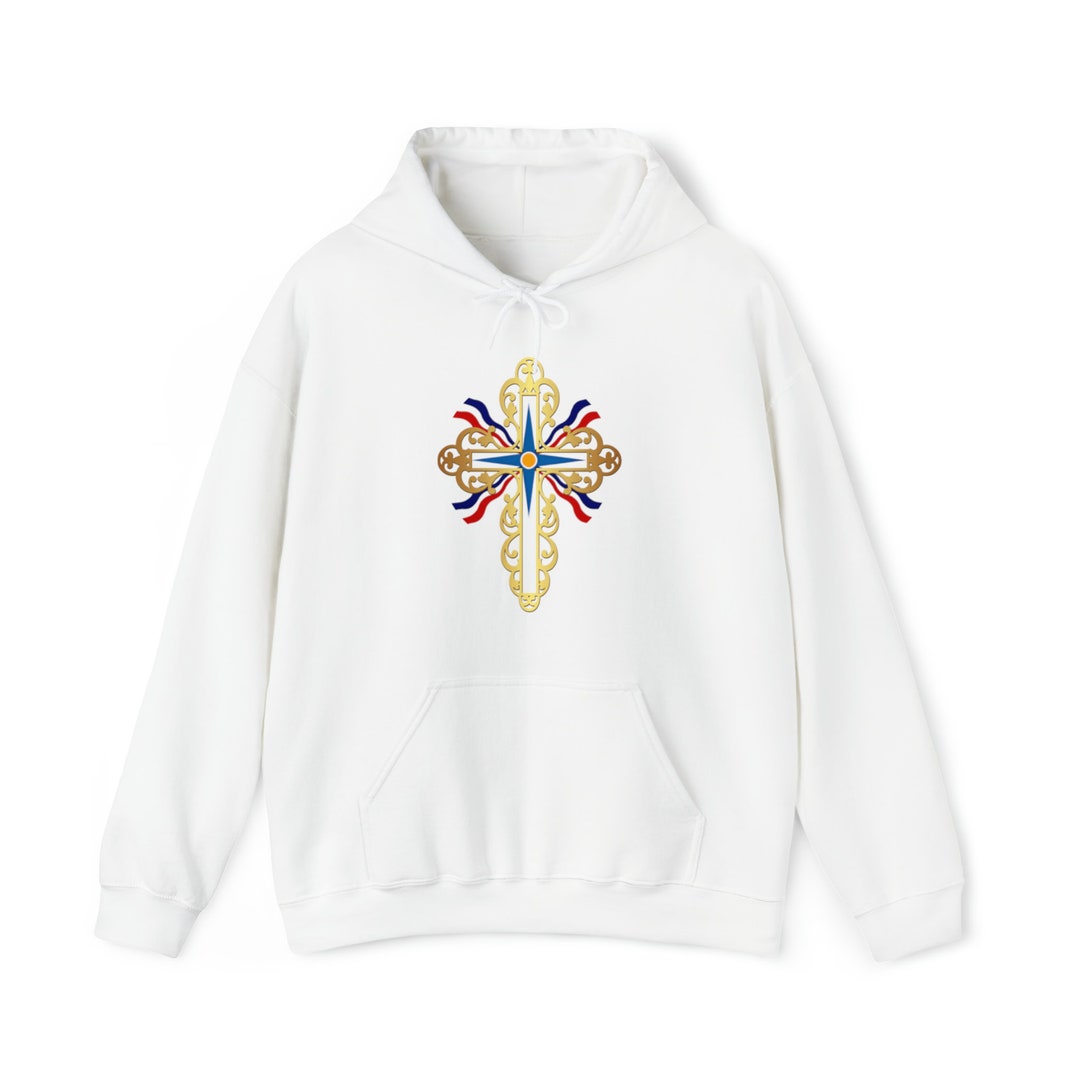 Assyrian Flag Gold Cross Custom Unisex Heavy Blend™ Hooded - Etsy