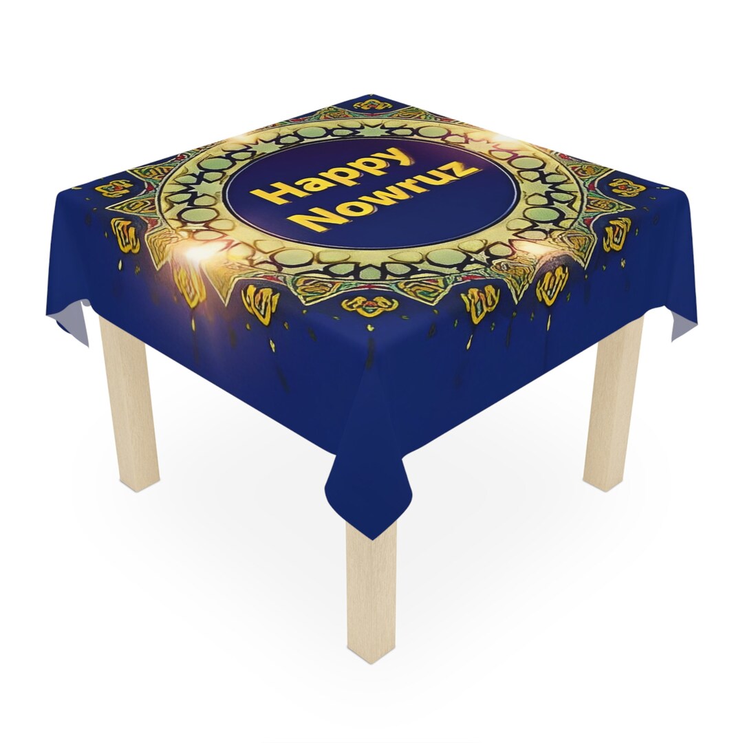 Custom Nowruz Haftseen Happy Nowruz Norooz Persian New Year Tablecloth ...