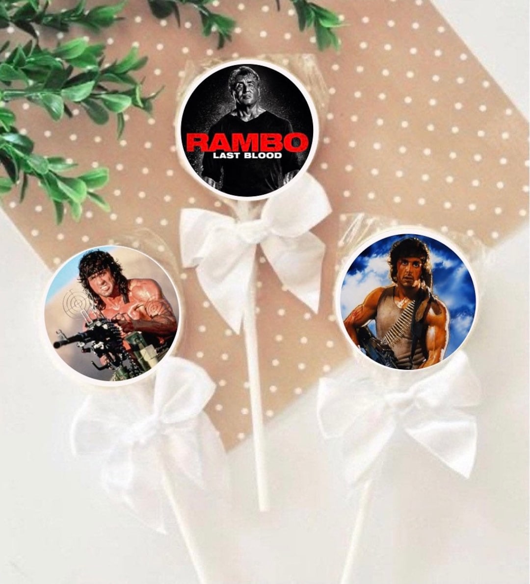 1 Dozen Rambo Sylvester Stallone Birthday Party Favors Custom Chocolate ...