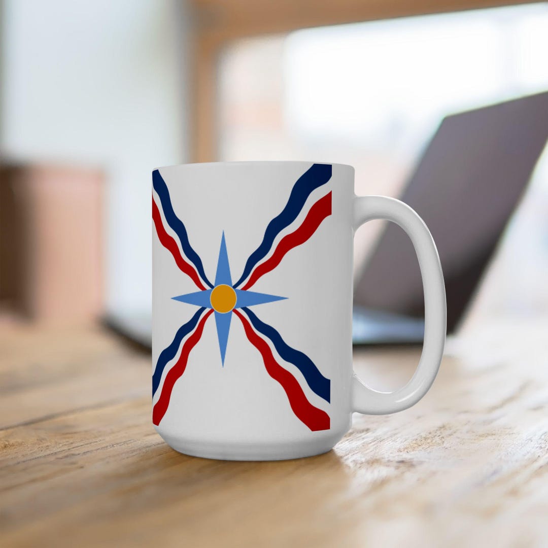 Assyrian Flag Assyrian Pride Ceramic Gift Mug 15oz - Etsy