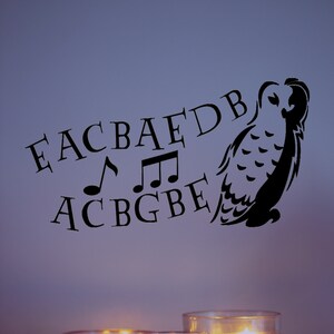 Hedwig's Theme Harry Potter Vinyl Wall Decal - Etsy