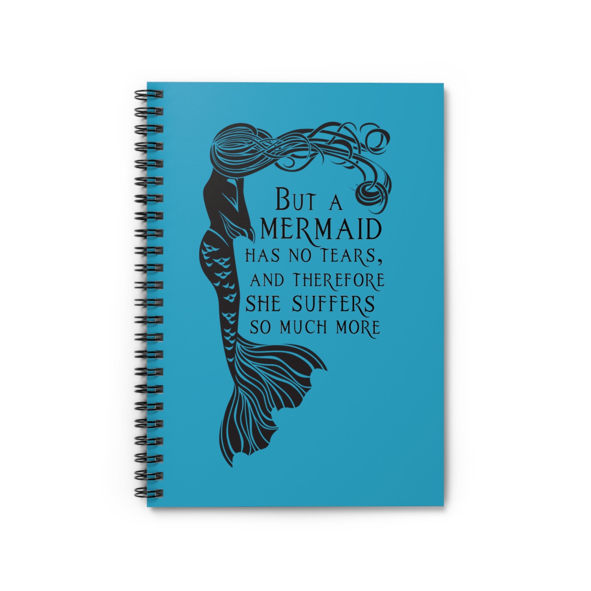 Little Mermaid Mermaid Tears Spiral Notebook Ruled Line - Etsy