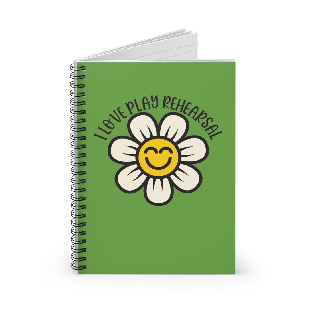 I Love Play Rehearsal - Spiral Notebook - Ruled Line - Etsy
